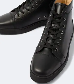 CHRISTIAN LOUBOUTIN Louis High-top Leather Sneakers