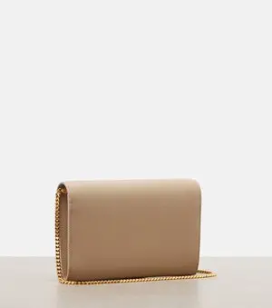 Saint Laurent Uptown Leather Chain Bag - Beige