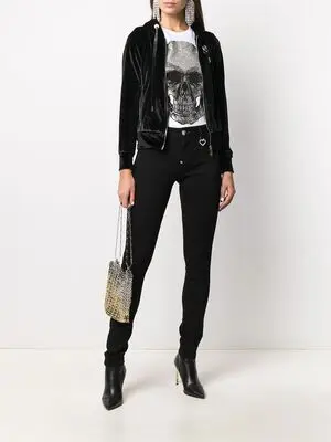 Philipp Plein Tm Mid-rise Skinny Jeans - Black