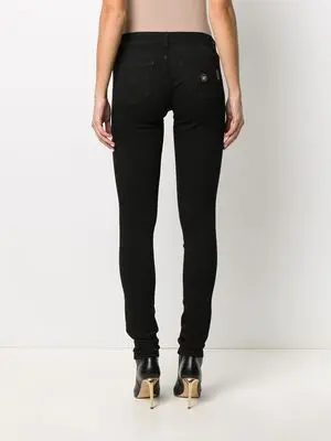 Philipp Plein Tm Mid-rise Skinny Jeans - Black