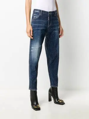 Dsquared2 Studded Cropped Jeans