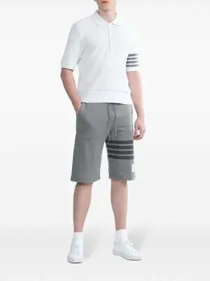 Thom Browne Striped Track Shorts - Grey