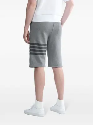 Thom Browne Striped Track Shorts - Grey