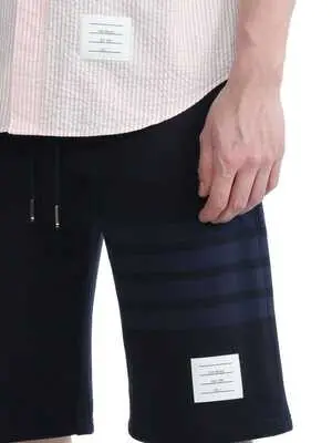 Thom Browne 4-bar Loopback Track Shorts - Blue