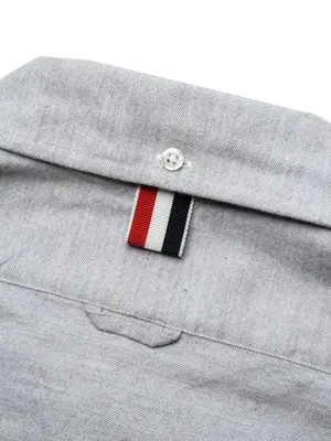 Thom Browne Long-sleeve Chambray Shirt - Grey