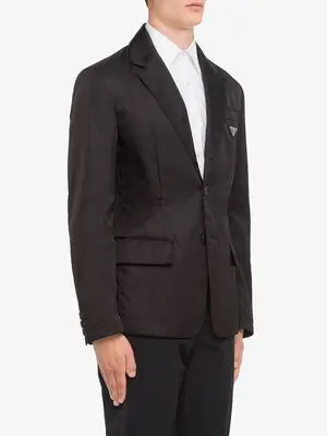 Prada Logo-plaque Single-breasted Blazer