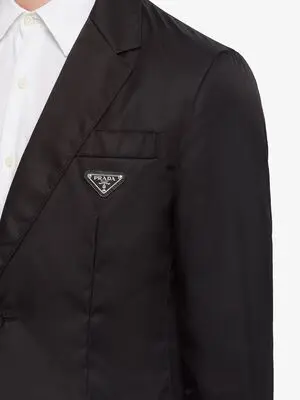 Prada Logo-plaque Single-breasted Blazer