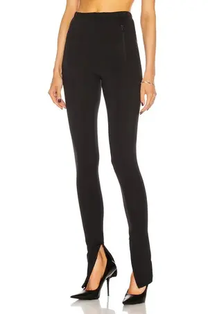 Wardrobe.NYC Side Zip Legging - Black