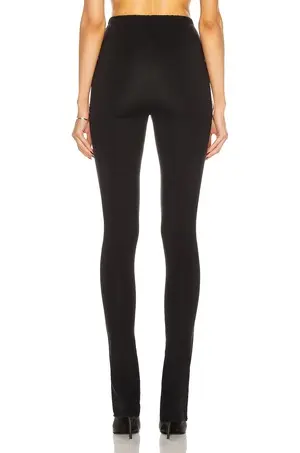 Wardrobe.NYC Side Zip Legging - Black