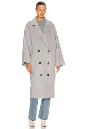 Loulou De Saison Borneo Coat - Grey Melange