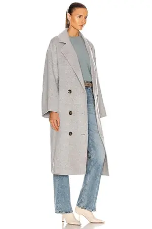 Loulou De Saison Borneo Coat - Grey Melange