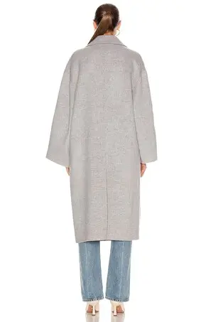 Loulou De Saison Borneo Coat - Grey Melange