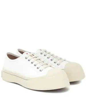 Marni Pablo Leather Sneakers - White