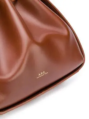 A.P.C. Courtney Small Bucket Bag - Brown | Editorialist