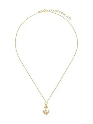 TRUE ROCKS Anchor Pendant Necklace - Gold