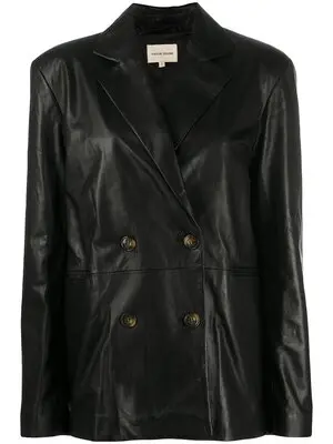 Loulou De Saison Double-breasted Lambskin Jacket