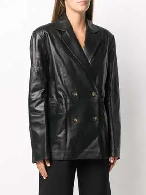 Loulou De Saison Double-breasted Lambskin Jacket