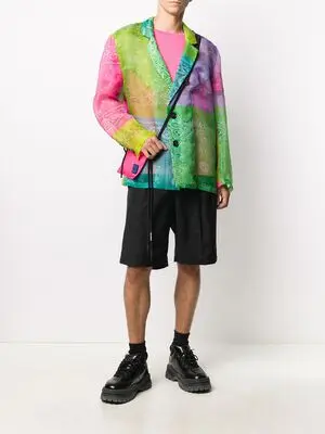 DUOLTD Paisley Colour-block Blazer