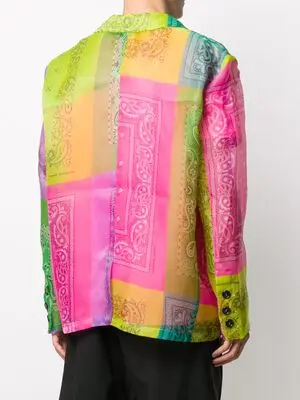 DUOLTD Paisley Colour-block Blazer