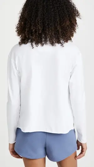 Frank & Eileen Popover Top - White