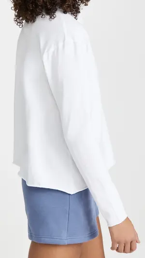 Frank & Eileen Popover Top - White
