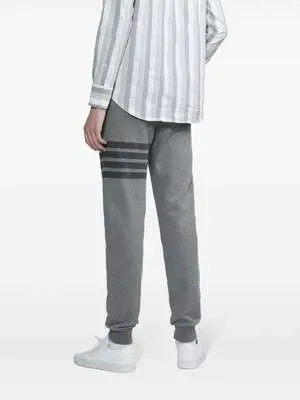 Thom Browne Striped Cotton Track Pants - Grey