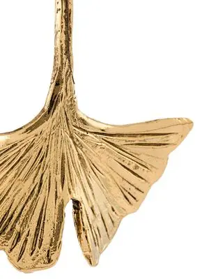 AURÉLIE BIDERMANN Tangerine Ginkgo Leaf Earrings