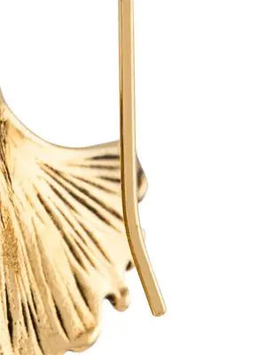 AURÉLIE BIDERMANN Tangerine Ginkgo Leaf Earrings