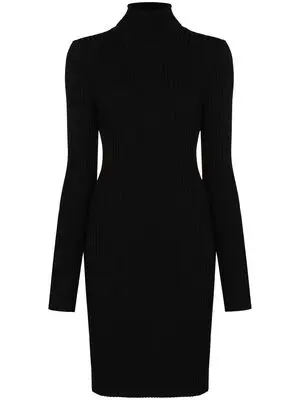 Wolford Ribbed-knit Mini Dress - Black