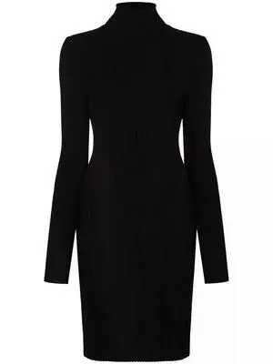 Wolford Wolford Ribbed-Knit Mini Dress Black