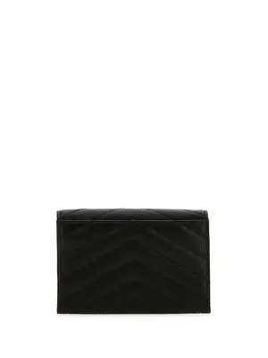 Saint Laurent Small Monogram Envelope Wallet - Black
