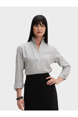 SARAH ALEXANDRA Sarah Alexandra Signature Silver Fox Shirt - Silver