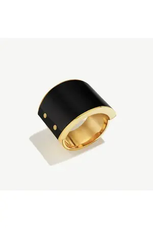 SOKO Soko Sana Horn Band Ring Black