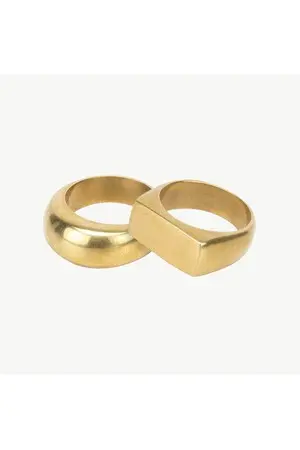 SOKO Ozuru Stacking Rings - Gold