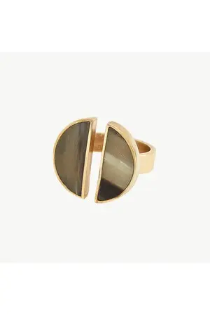 SOKO Soko Split Moon Ring Natural