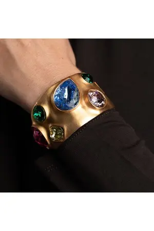 KENNETH JAY LANE Pastel Gemstone Cuff