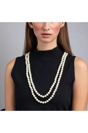 KENNETH JAY LANE Cultura Pearl Rope Necklace