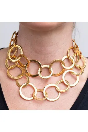 KENNETH JAY LANE Circle Link Necklace