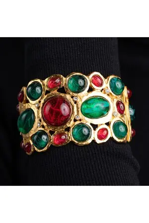 KENNETH JAY LANE Emerald And Ruby Cuff