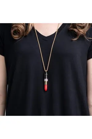 KENNETH JAY LANE Lipstick Pendant