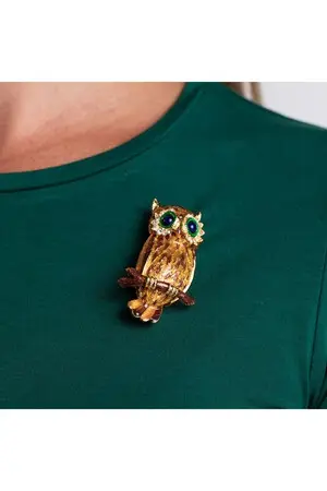 KENNETH JAY LANE Owl Pin