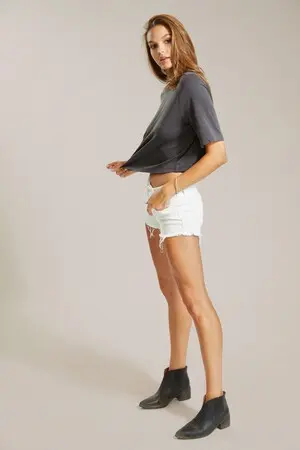 SIWY Camilla Love Spell Denim Shorts - Red