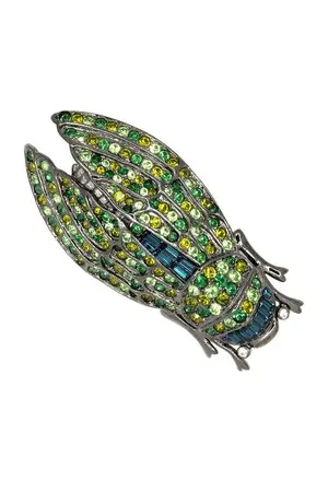 KENNETH JAY LANE Cicada Pin - Green