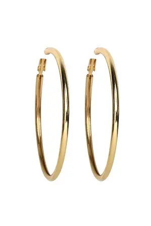 KENNETH JAY LANE Small Hoop Pierced Earrings - Gold