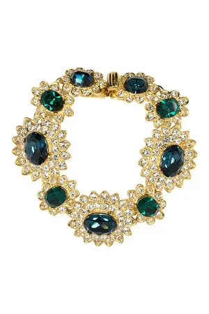KENNETH JAY LANE Sapphire And Emerald Bracelet - Gold