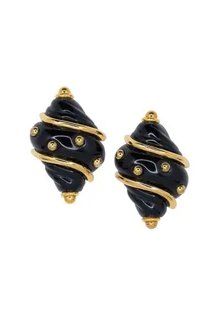 KENNETH JAY LANE Shell Earrings - Gold