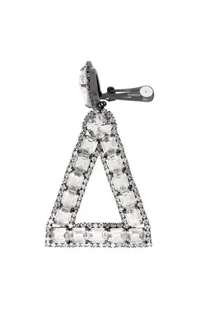 KENNETH JAY LANE Large Triangle Drop Clip Earrings