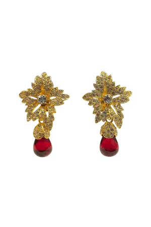 KENNETH JAY LANE Jackie Kennedy Onassis Foliate Clip-on Earrings - Floral
