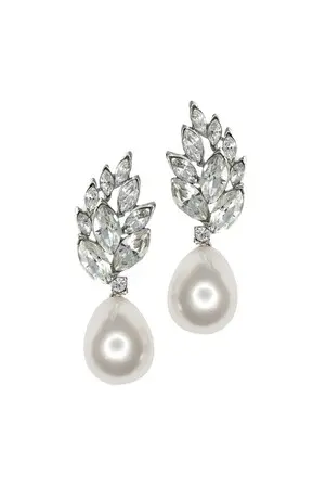 KENNETH JAY LANE Audrey Hepburn Pearl Earrings - Black