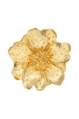 KENNETH JAY LANE Dogwood Brooch - Gold